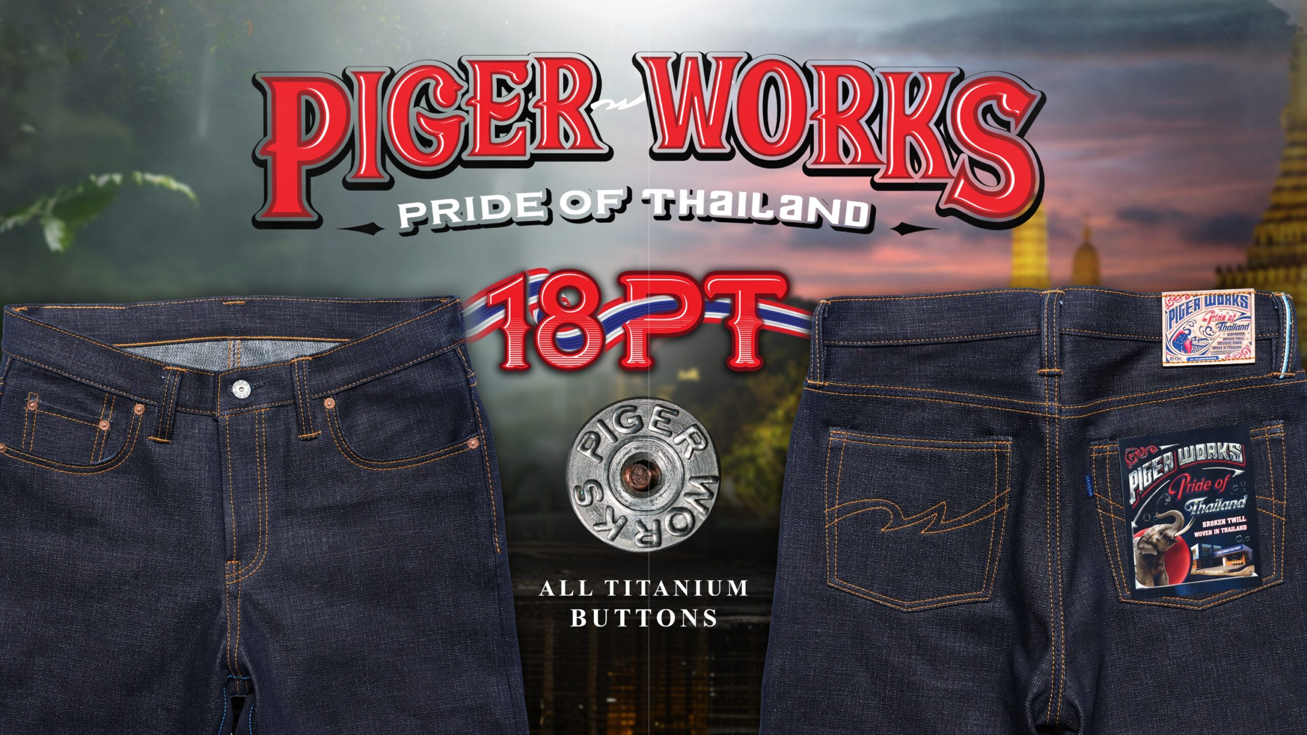 Official launch : 18PT 18 Oz Pride of Thailand - Pigerworks